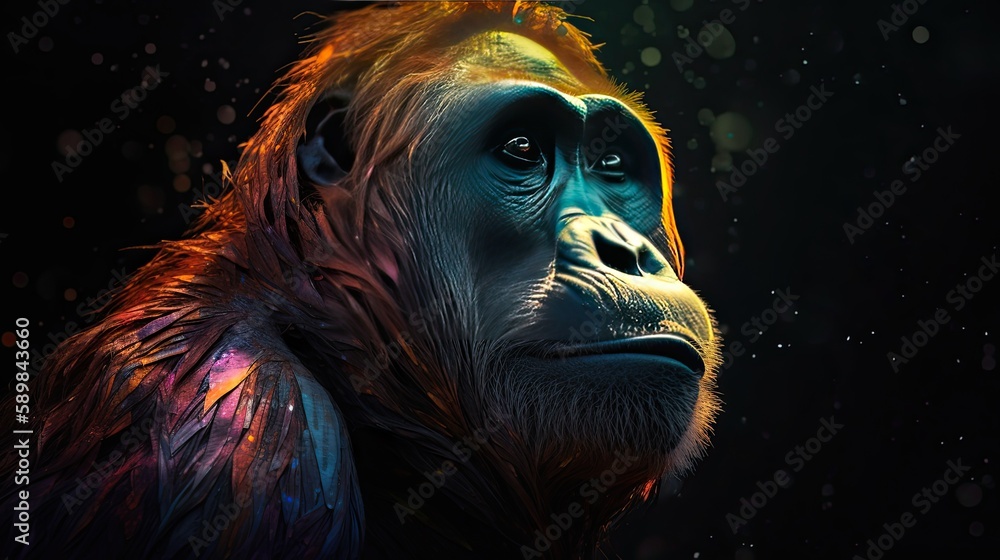 Abstract animal, ultra detailed. Generative AI Beautiful wildlife of ...