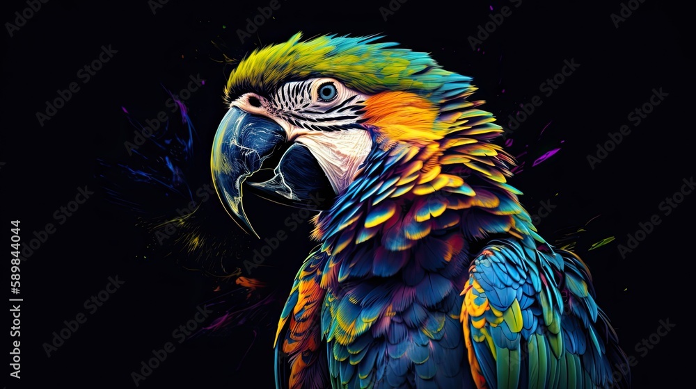 Abstract animal, ultra detailed. Generative AI Beautiful wildlife of ...