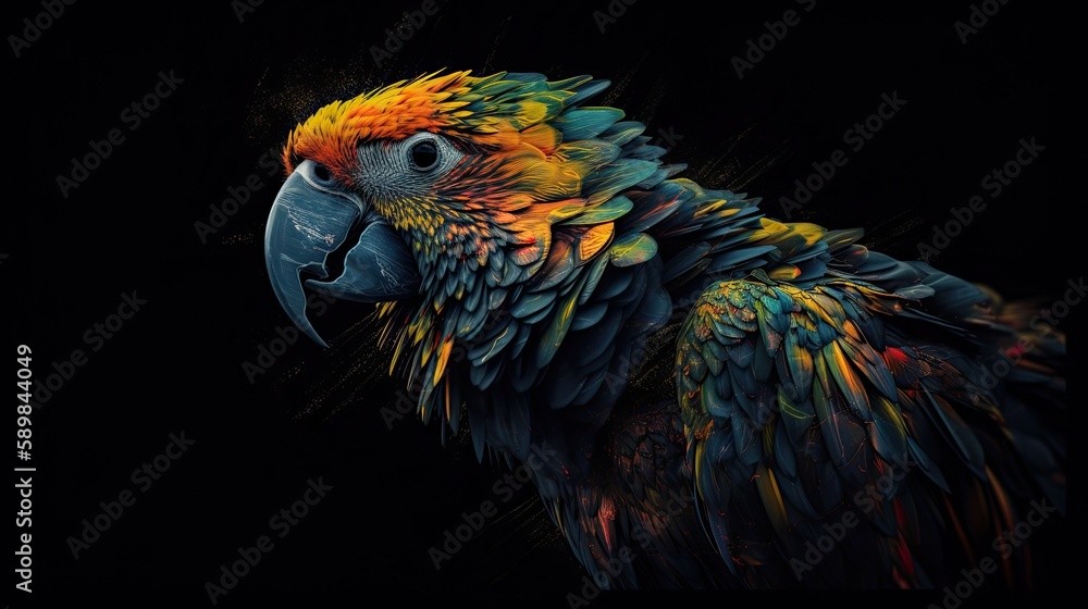 Abstract animal, ultra detailed. Generative AI Beautiful wildlife of ...