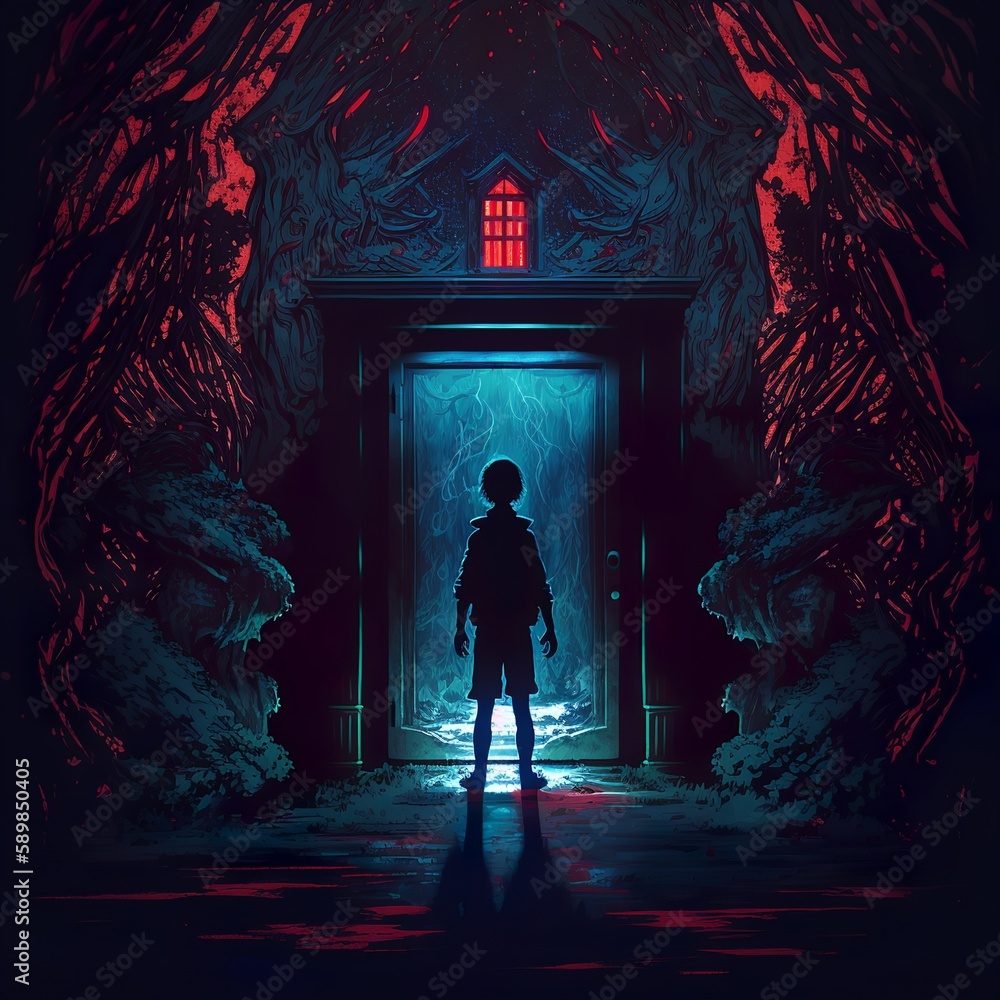 Scary Background Stranger Things Horror Isekai there is a child ...