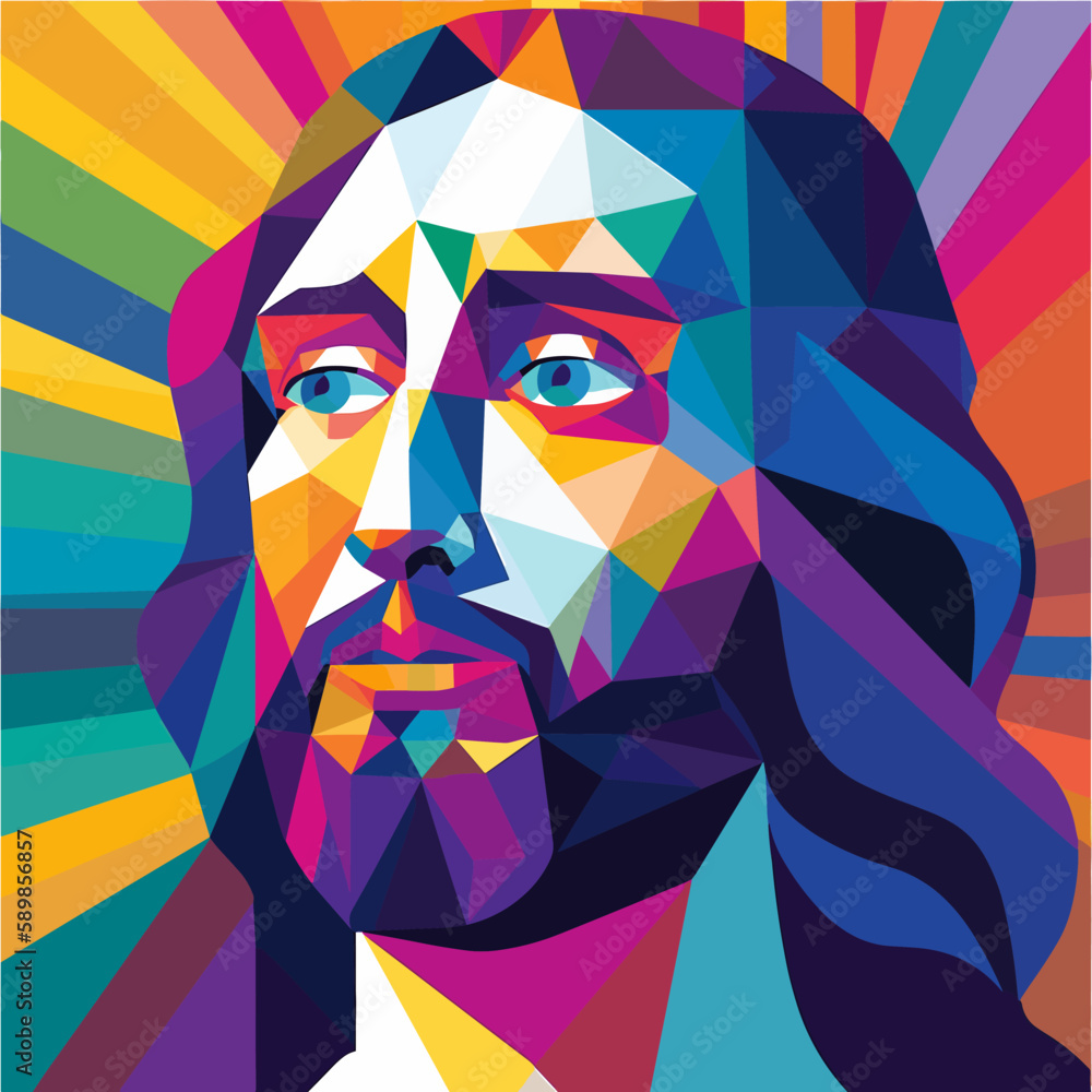 jesus christ vector illustration Stock Vector | Adobe Stock