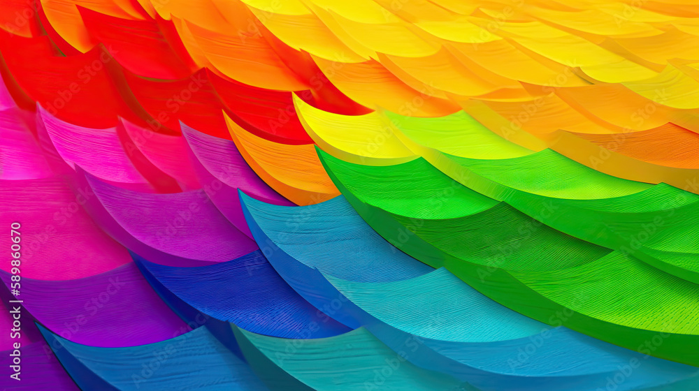 Geometric rainbow texture backdrop wallpaper (generative ai) Stock ...