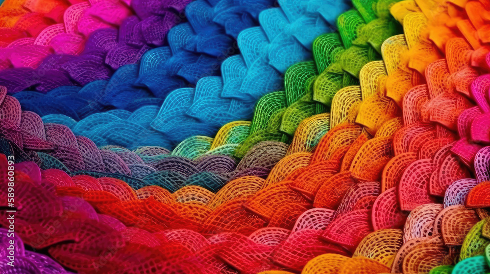 Geometric rainbow texture backdrop wallpaper (generative ai) Stock ...