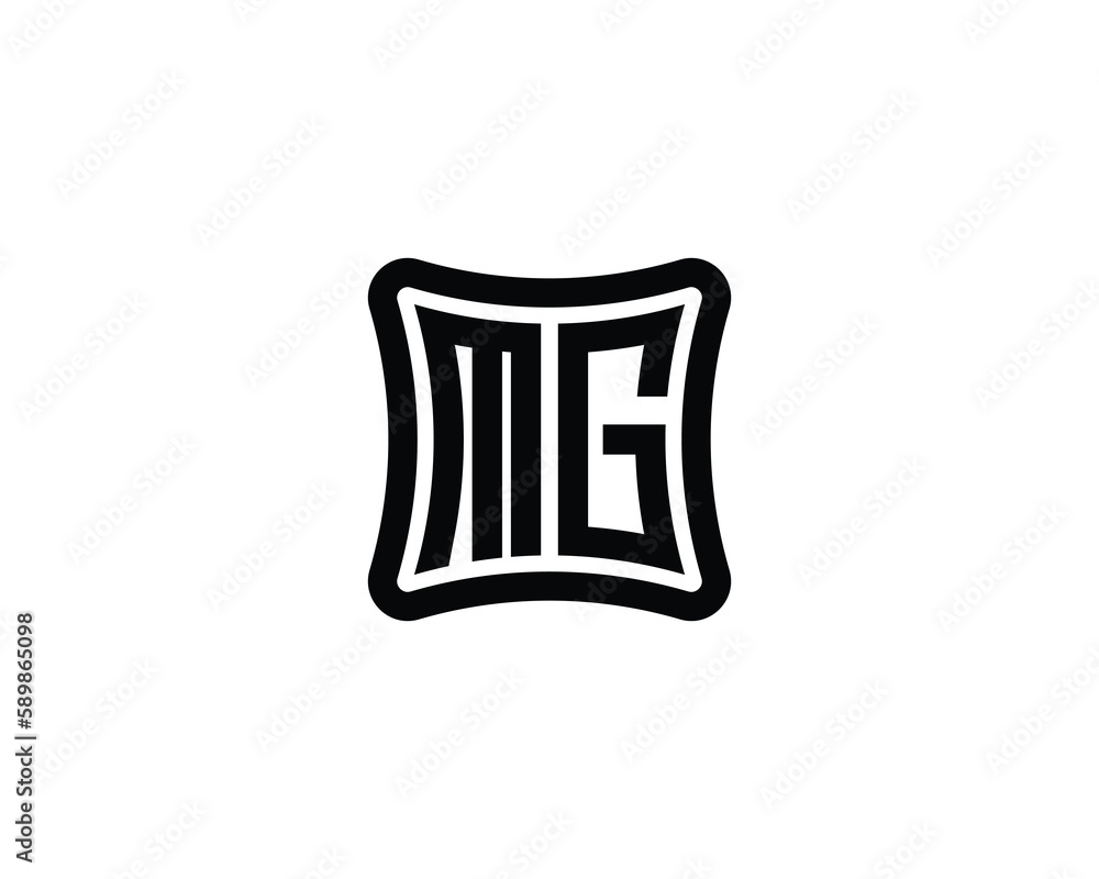 MG logo design vector template Stock Vector | Adobe Stock