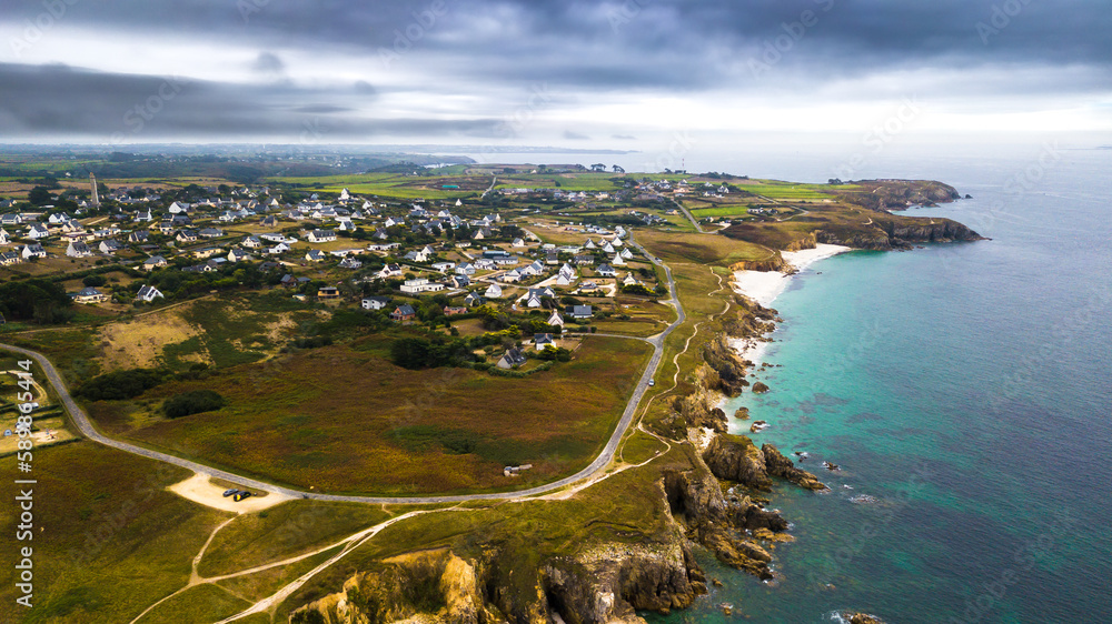 Picturesque Beaches Of Plouarzel At The Finistere Atlantic Coast In ...