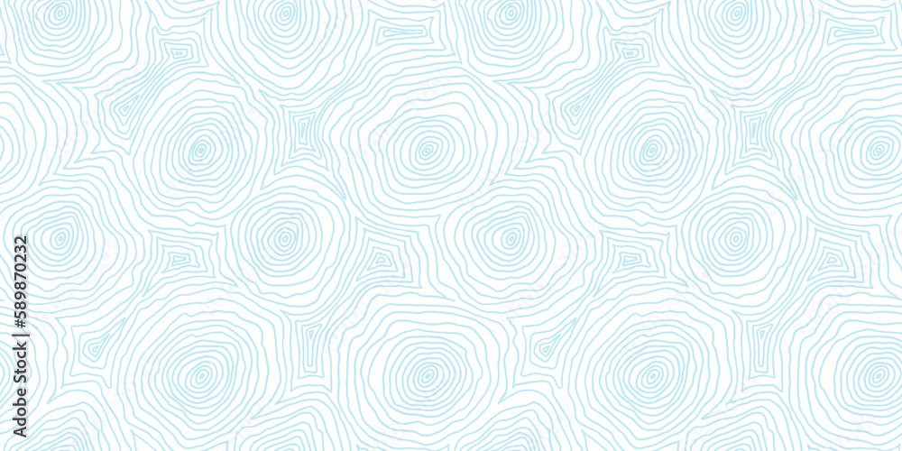 Seamless hand drawn topographic map contour lines pattern in pastel ...