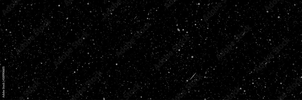 2d illustration. Deep vast space. Stars, planets and moons. Various ...