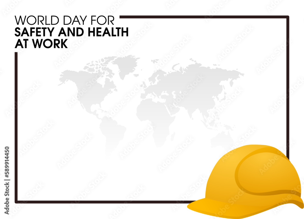 vector graphic of world day for safety and health at work good for ...