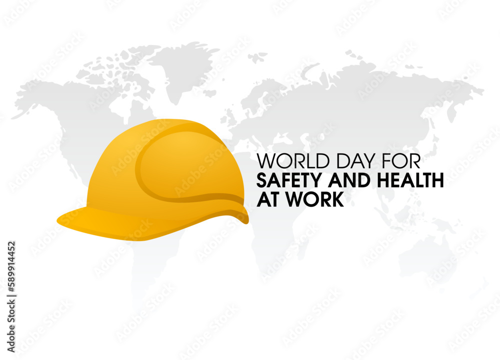 vector graphic of world day for safety and health at work good for ...