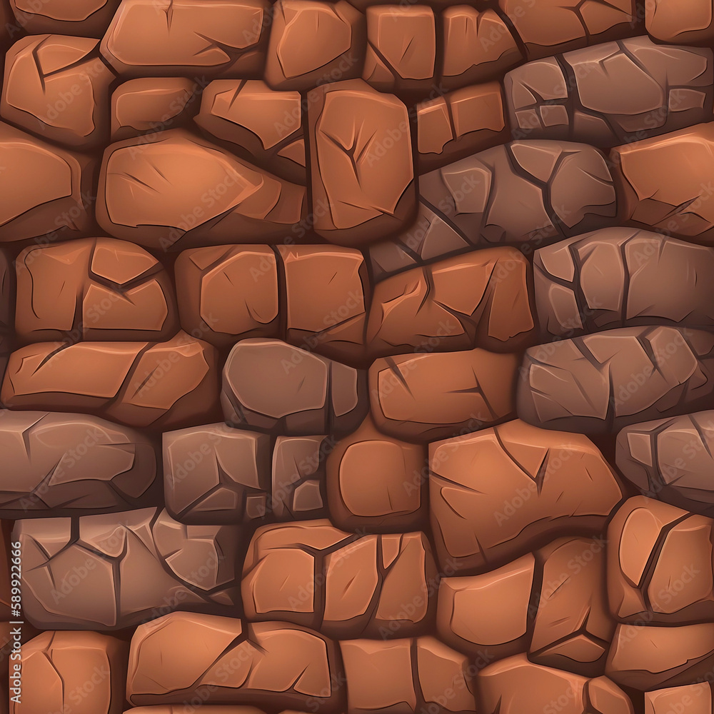 Seamless texture of stone wall. Seamless wall texture hand painted ...