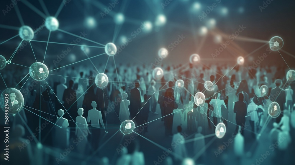 Business network web banner image set with the idea of growth and ...