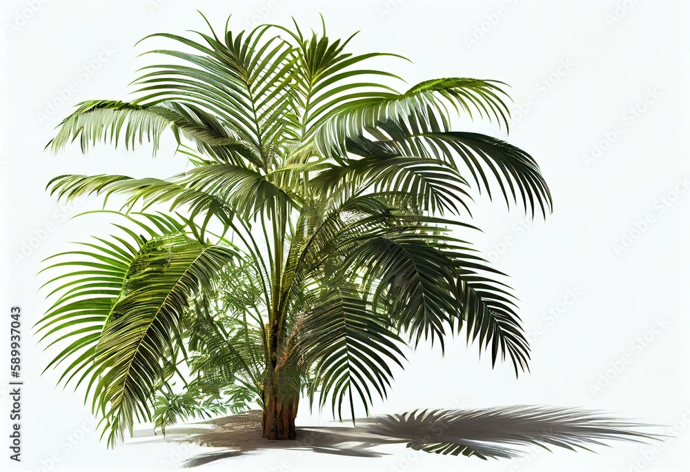 High-quality cutout of a Costa Rican Chamaedorea palm tree, ideal for ...