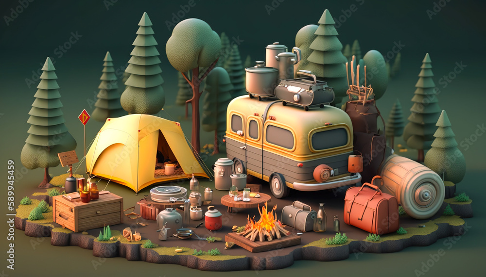 Camping 3D - Get inspired for your next camping trip with this ...