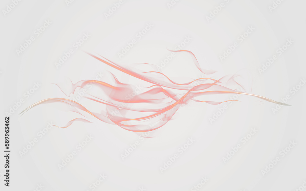Red, color and digital drawing on transparent background for sketch ...