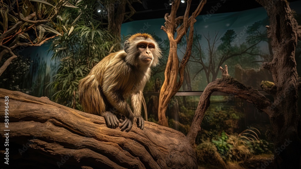 The interactive primate exhibit provides a unique opportunity for ...
