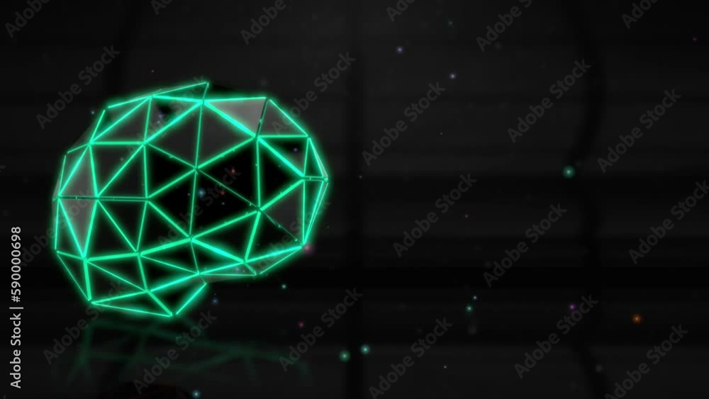 Vidéo Stock Brain animation and artificial intelligence stimulus. Futuristic human brain ...