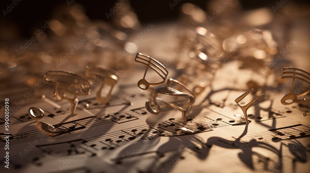 a group of musical notes with musical notes in the shape of musical ...