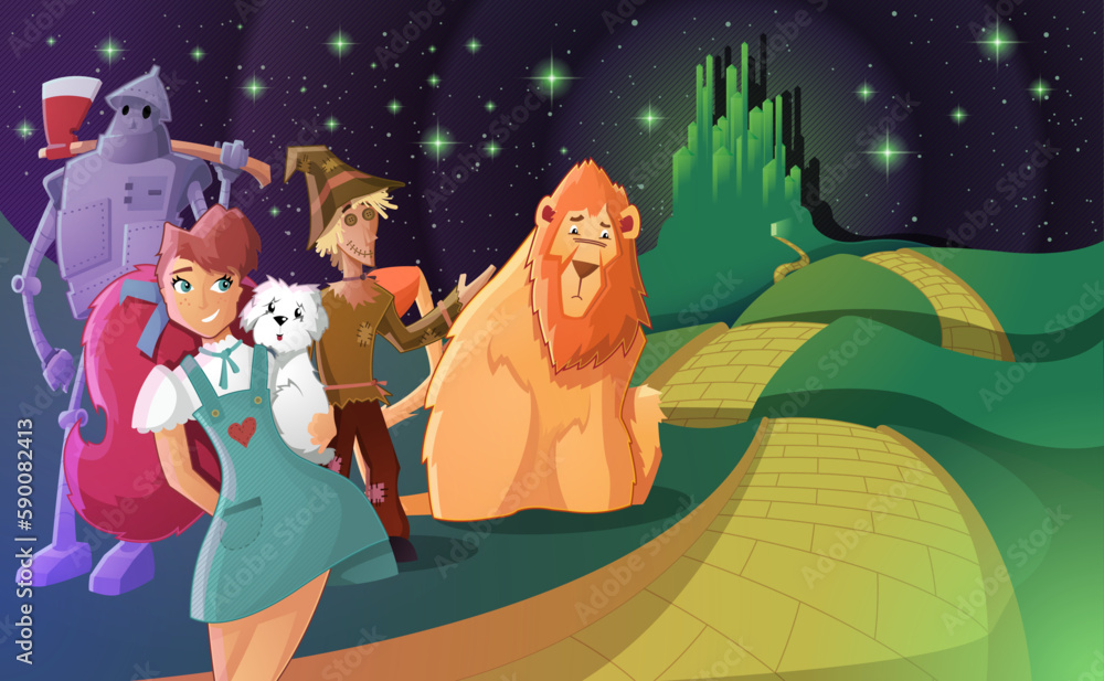 A girl and her fairy tales friends, going on an adventure to a magical ...