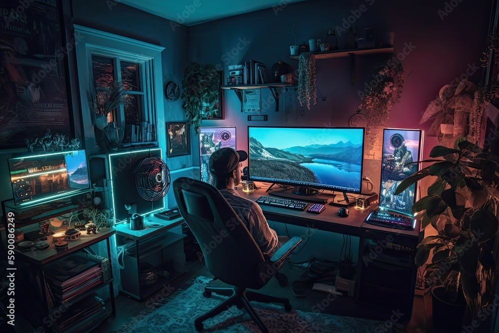 Inside a Pro Gamer's Lair: A Glimpse at their High-Tech Home Office ...