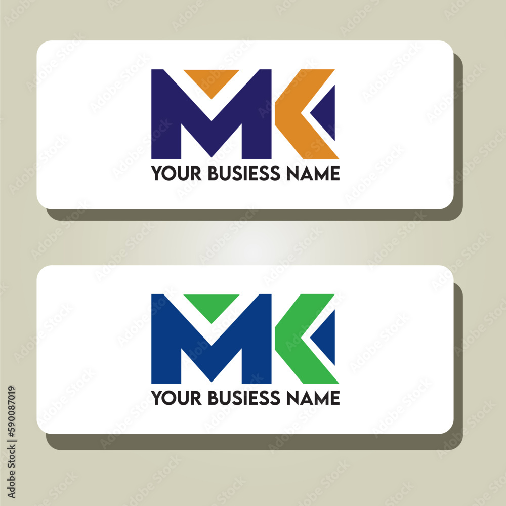MK logo editable file adobe illustrator file Stock Vector | Adobe Stock