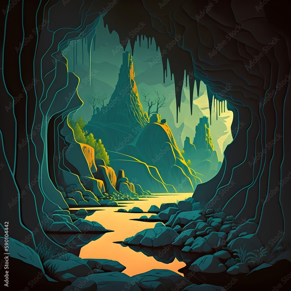 underground desolate subterranean den beacons fragments desolation ...