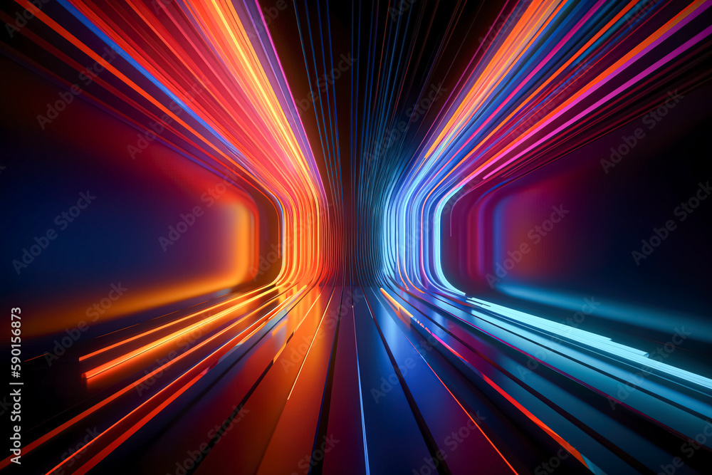 Unlocking the Power of 3D: Dynamic Lines of Color Collide in a ...