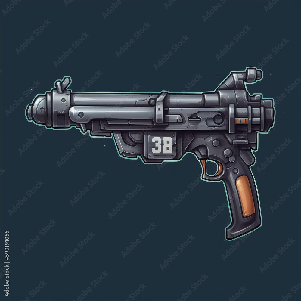 gun, weapon, rifle, isolated, war, military, army, white, automatic ...