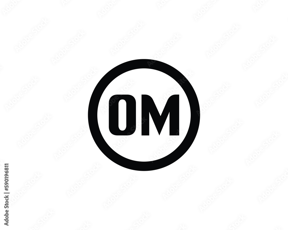 OM Logo design vector template Stock Vector | Adobe Stock