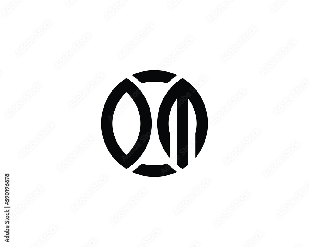 OM Logo design vector template Stock Vector | Adobe Stock
