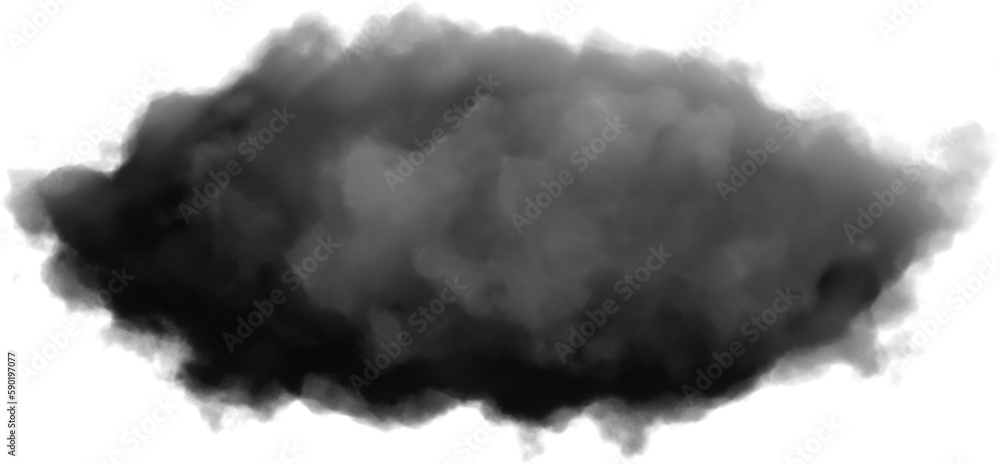 Storm cloud, 3d render. Small Black cloud. Transparent background, PNG ...