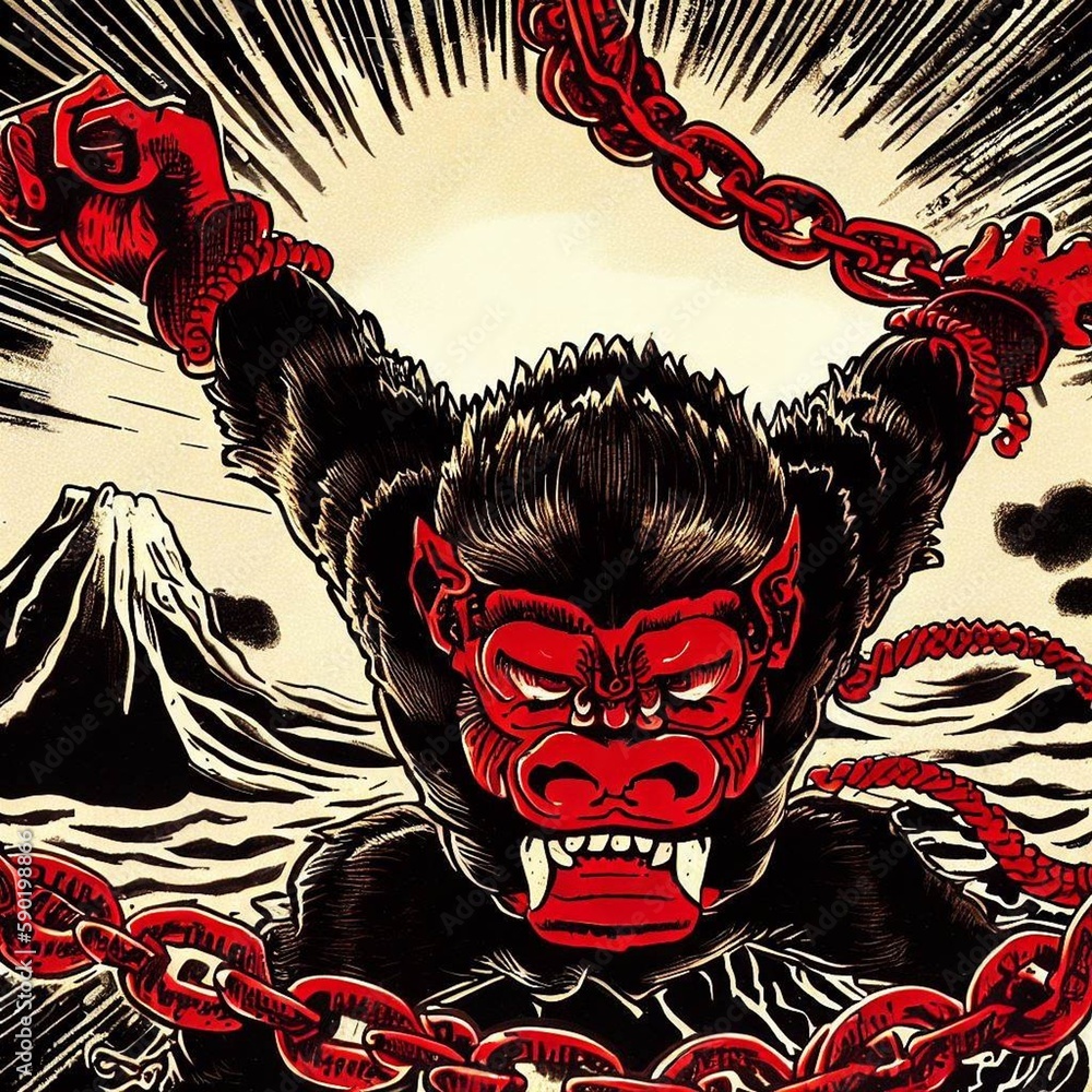 Scary art evil toad frog anime manga monster hellish dark art cookie ...