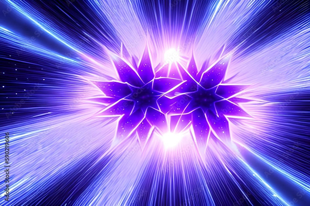 a two stars colliding, one star should be blue, the second star should ...