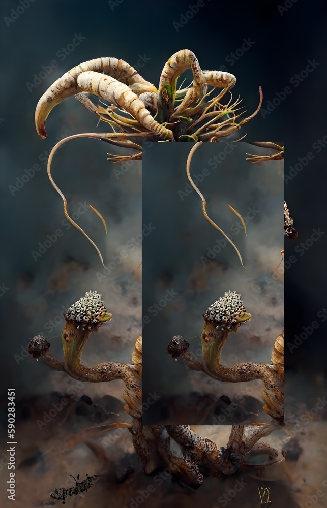 snakes and spores mutated into one being99995 the world evolved yet ...