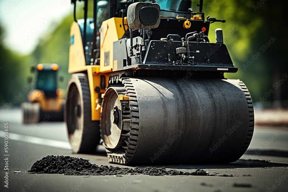 Reducing the height of freshly laid asphalt. Maintenance of roads and ...