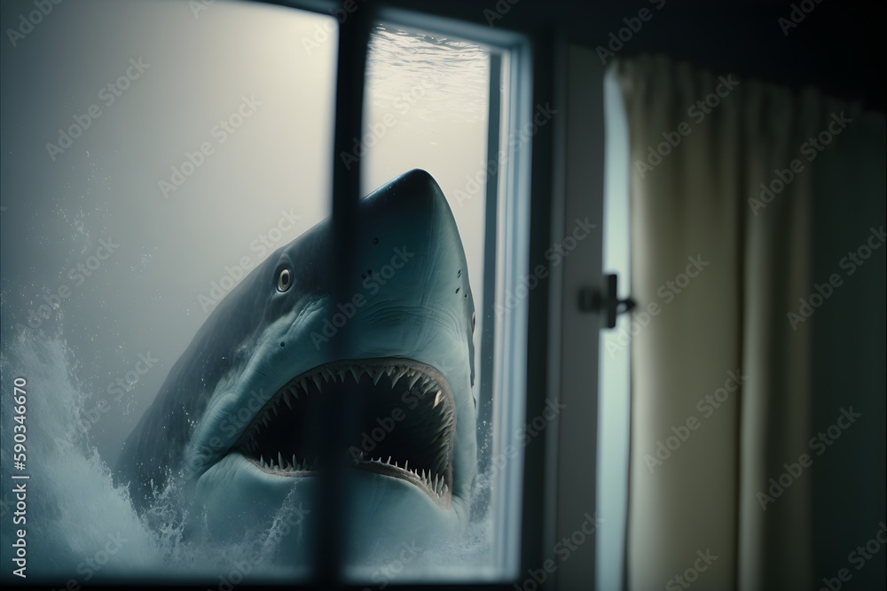 epic shark attack gorgeous gcup body movie still from a David Fincher ...