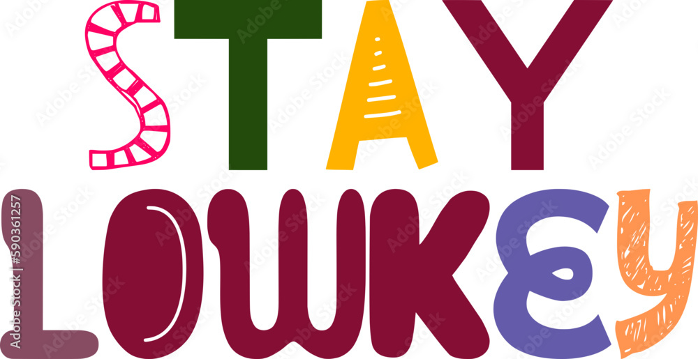 Stay Lowkey Calligraphy Illustration for Flyer, Book Cover ...