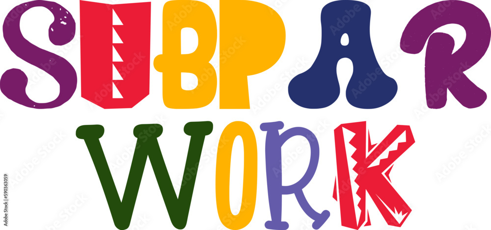 Photo & Art Print Subpar Work Hand Lettering Illustration for Decal ...