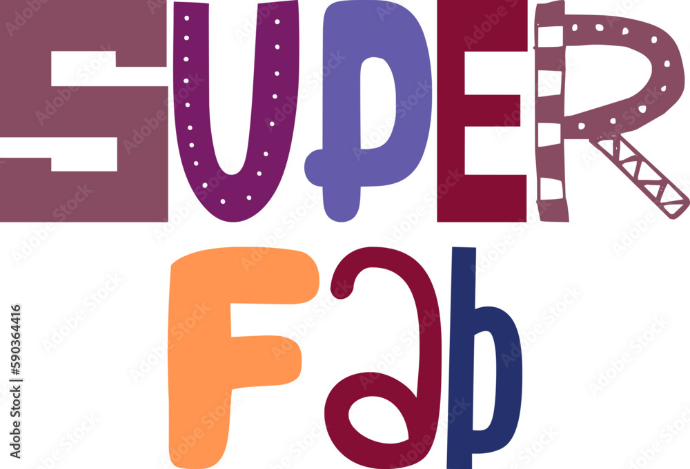Super Fab Hand Lettering Illustration for Book Cover, Decal, Motion ...