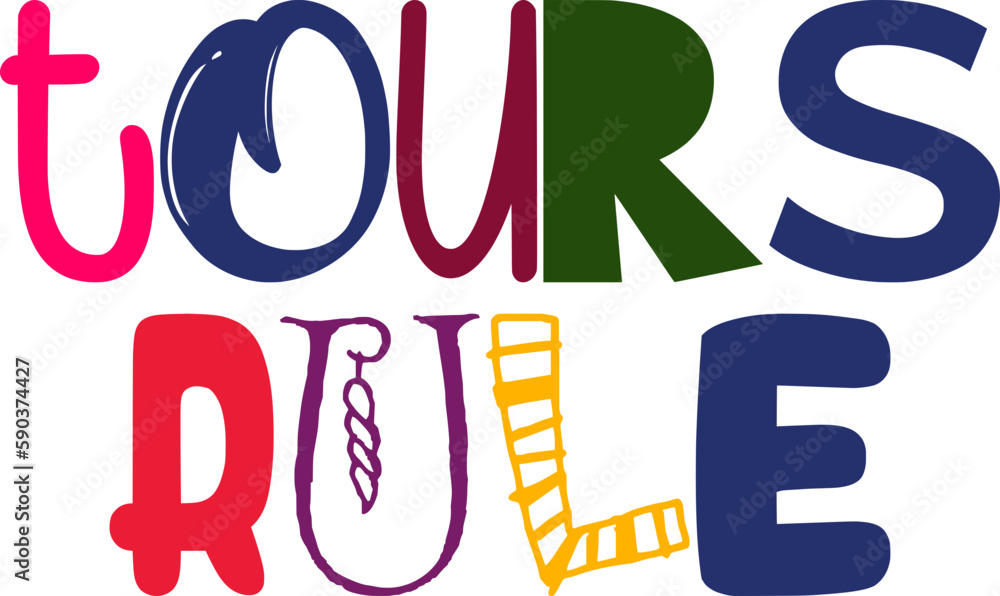 Tours Rule Calligraphy Illustration for Motion Graphics, Label, Social ...