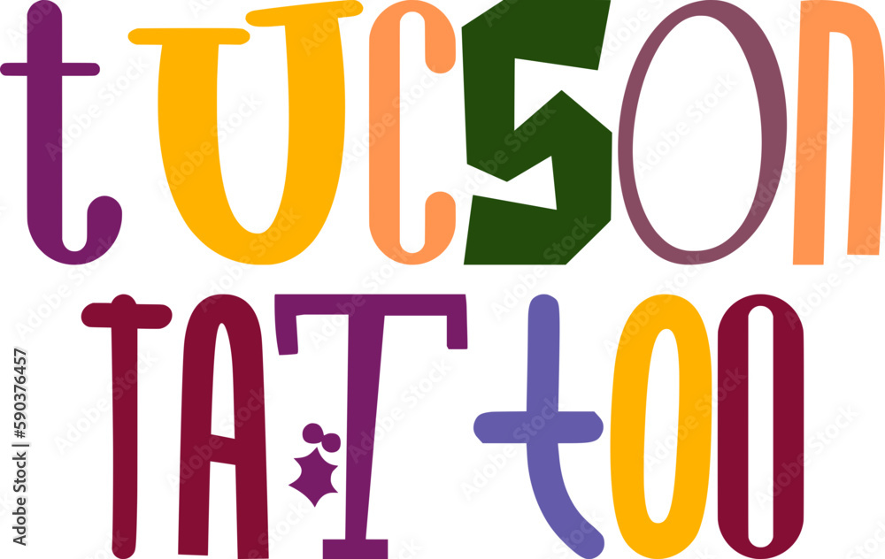 Tucson Tattoo Calligraphy Illustration for Logo, Social Media Post ...