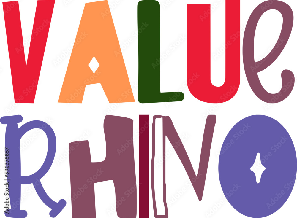 Value Rhino Hand Lettering Illustration for Motion Graphics ...