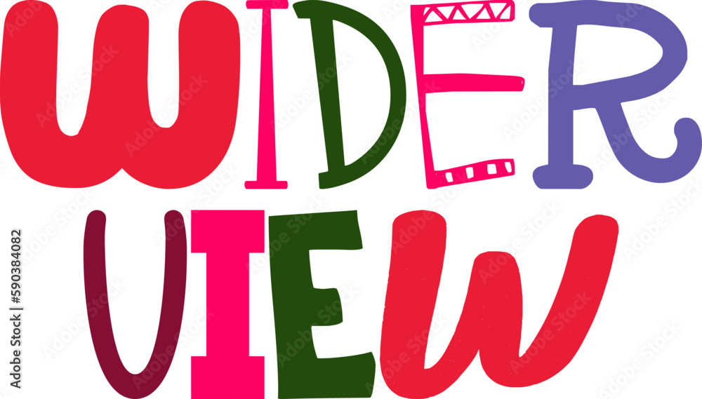 Wider View Calligraphy Illustration for Infographic, Book Cover, Decal ...