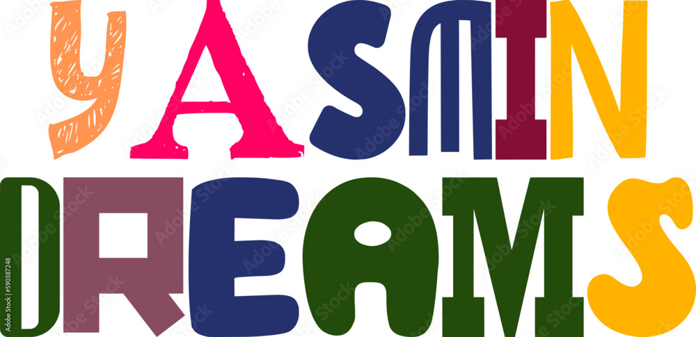 Yasmin Dreams Hand Lettering Illustration for Magazine, Mug Design ...