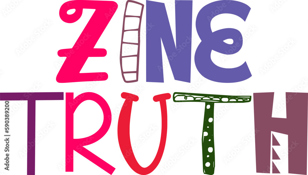 Zine Truth Calligraphy Illustration for Infographic, Poster, Social ...