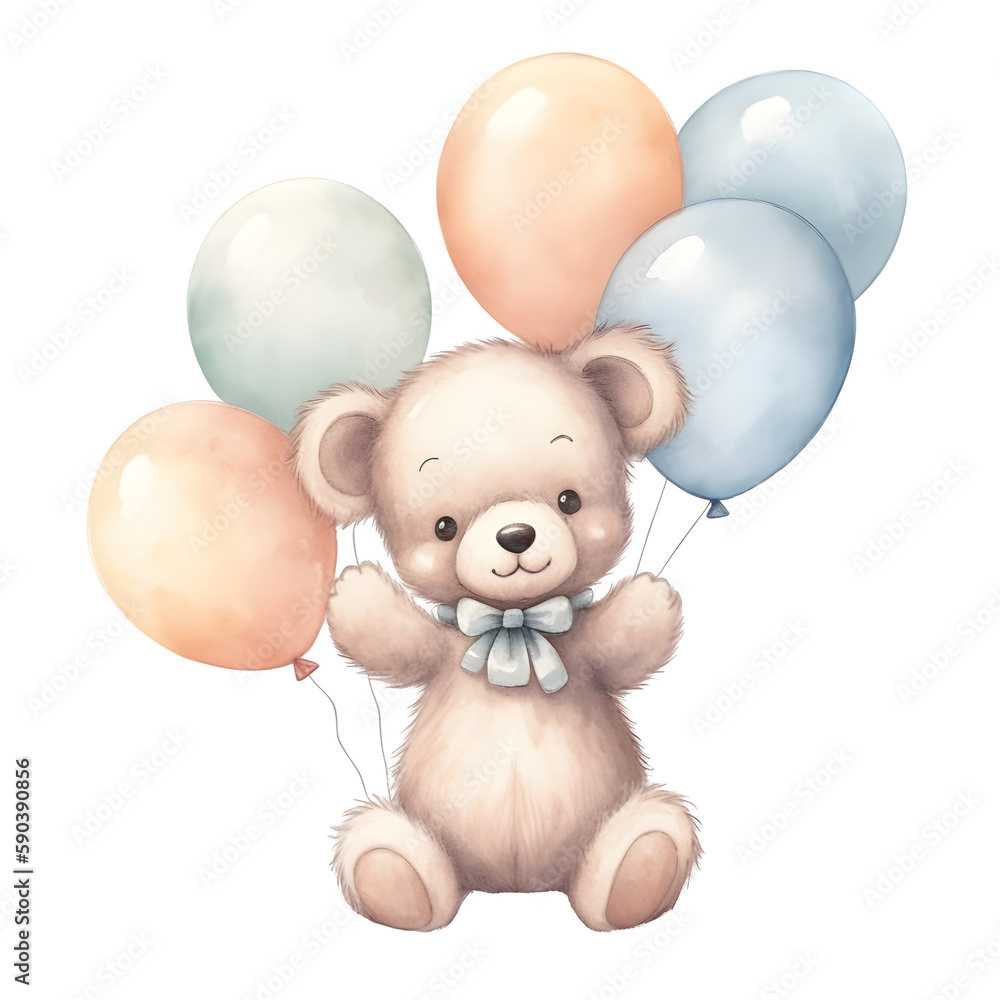 Baby Shower Teddy Bear Clip Art