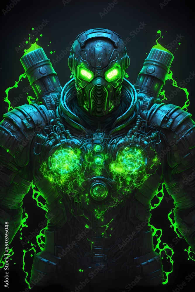 Mutant toxic waste avenger heavy cybernetic armor weapon augmentations ...