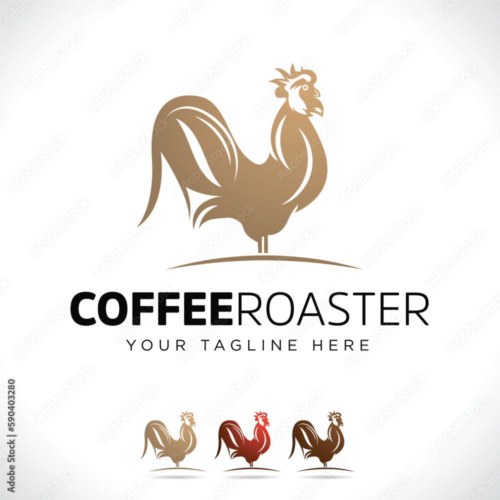 Vetor de Roaster Coffee Logo Design Roaster Vector Fully Editable EPS ...