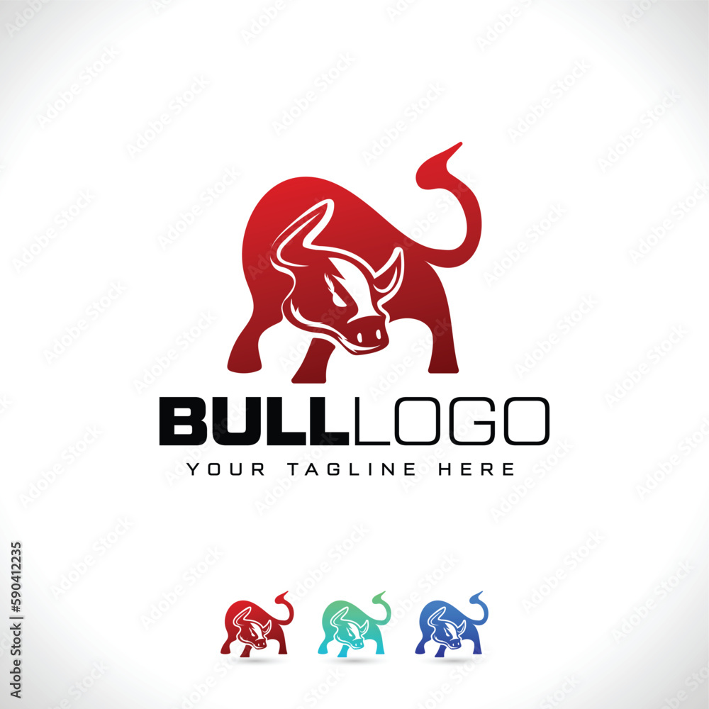 Bull Logo Design Bull Face Logo Design Bull Vector Fully Editable EPS ...