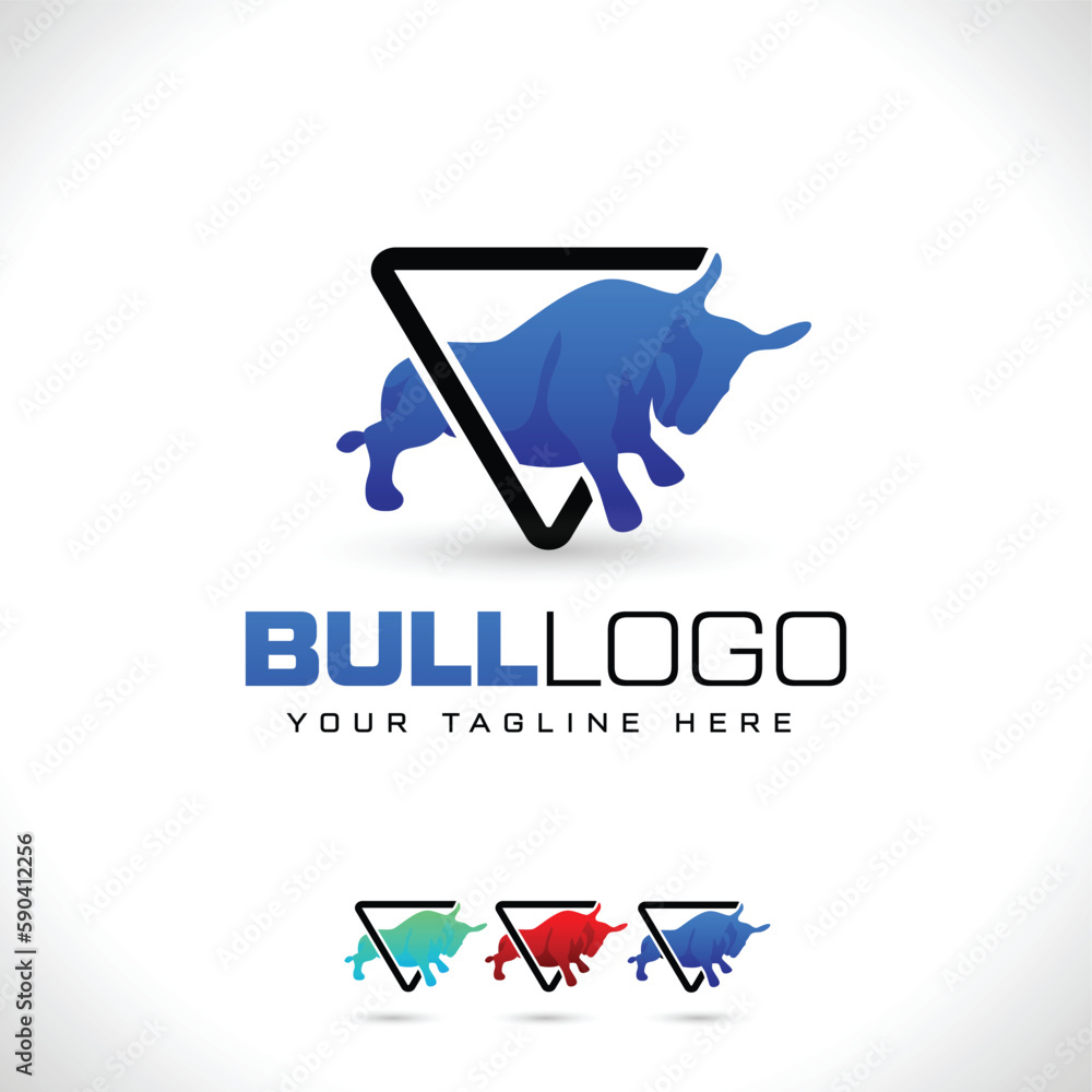 Bull Logo Design Bull Face Logo Design Bull Vector Fully Editable EPS ...