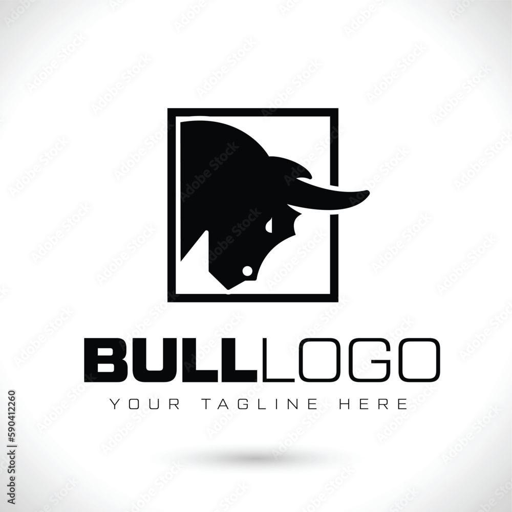 Bull Logo Design Bull Face Logo Design Bull Vector Fully Editable EPS ...